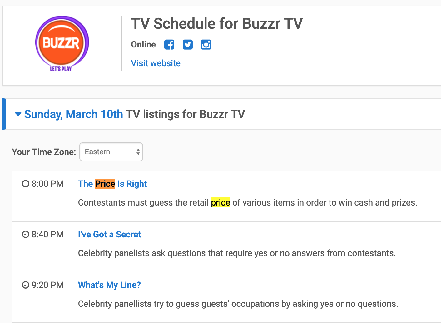 Black and White Price is Right Coming to Buzzr - BuzzerBlog BuzzerBlog ...