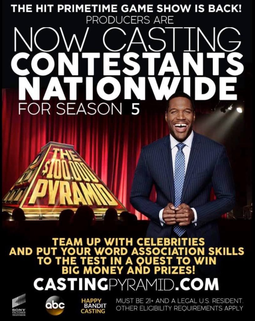 The $100,000 Pyramid Now Casting for Season Five - BuzzerBlog ...